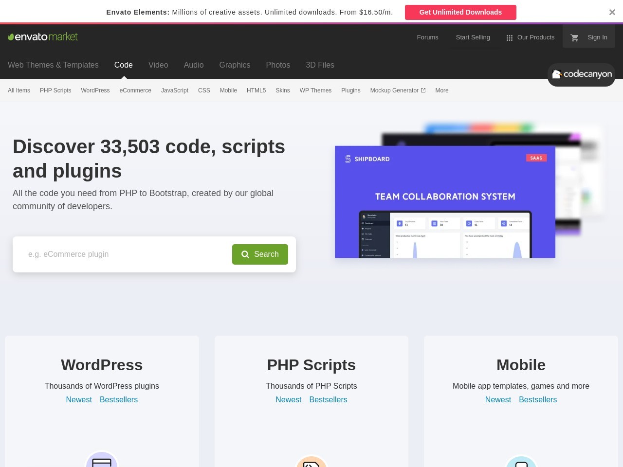 CodeCanyon – Marketing Toplist