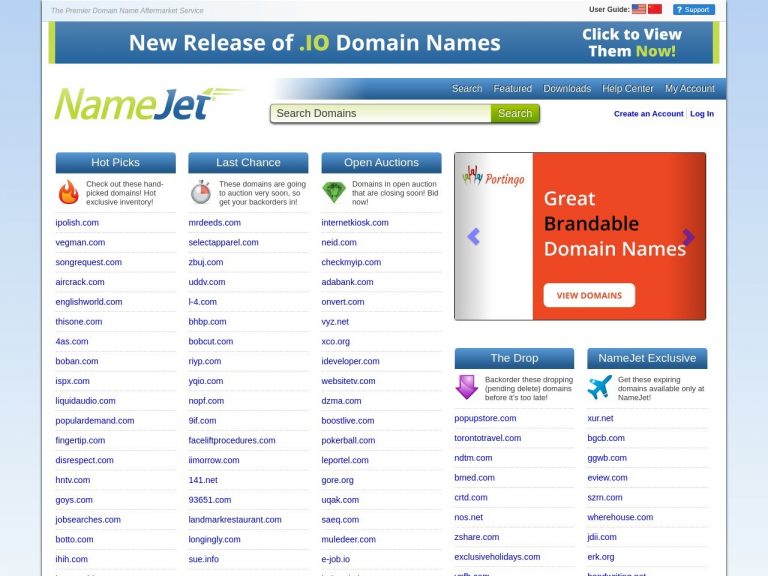 NameJet – Marketing Toplist
