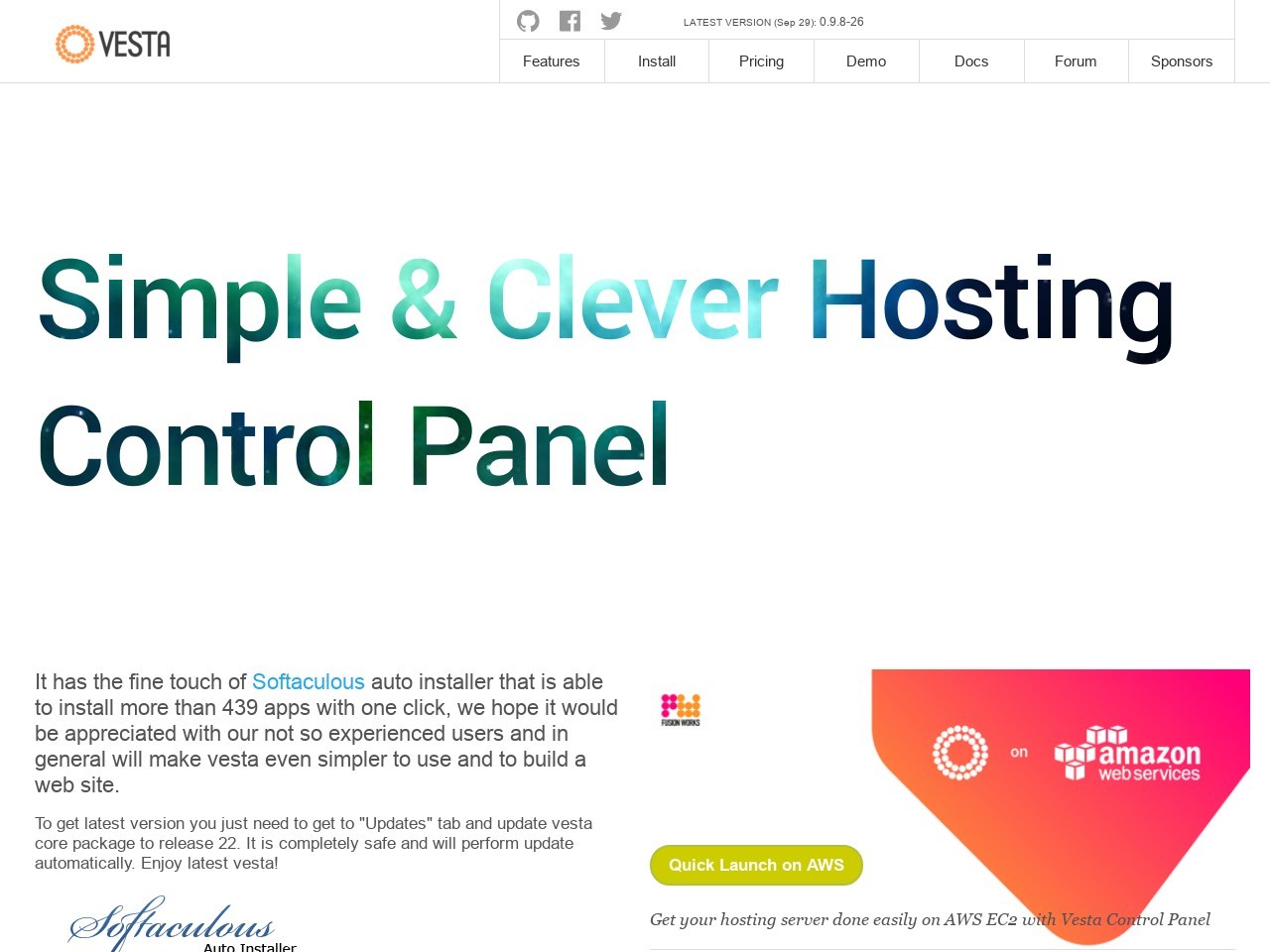 Vesta Control Panel - Marketing Toplist